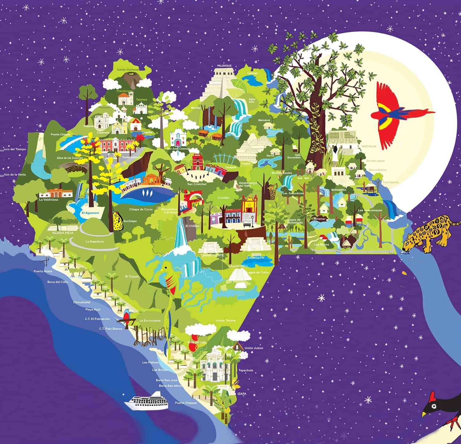 Chiapa De Corzo Mapa